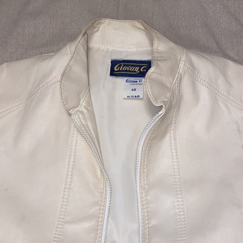 Vintage Giovanni C. Made In Italy White Jacket - Gem